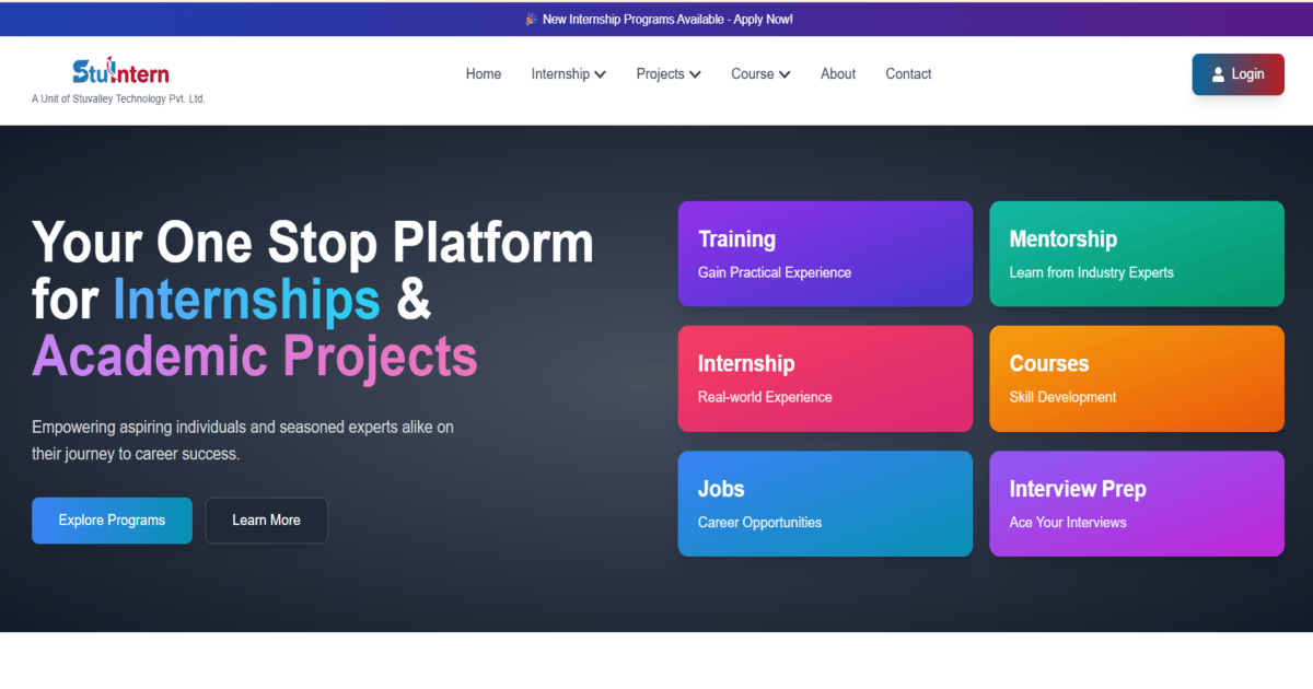 Best Internship Platform in India | Stuintern